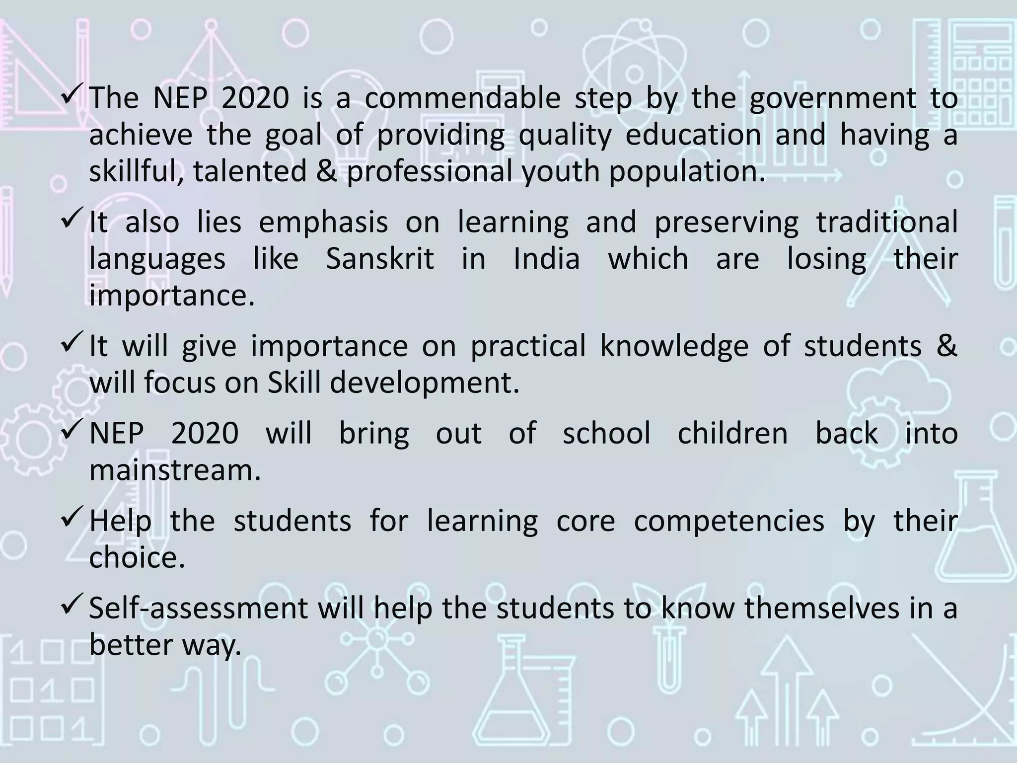 Comparative study of India's National Education Policy 2020 & National ...