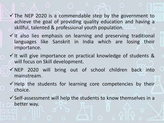 Comparative study of India's National Education Policy 2020 & National Policy on Education 1986 ...