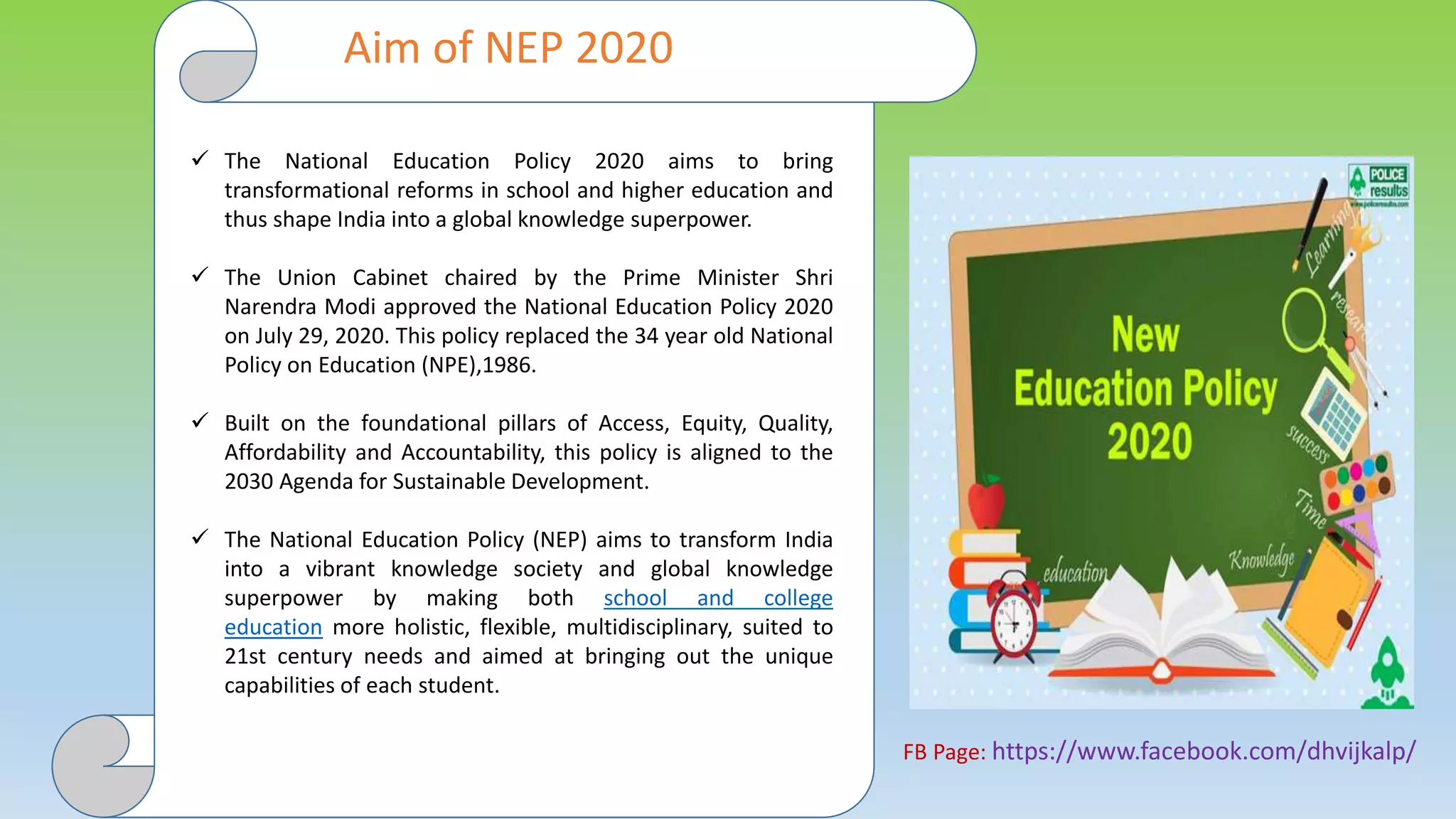 NEW EDUCATION POLICY 2020 | PPTX