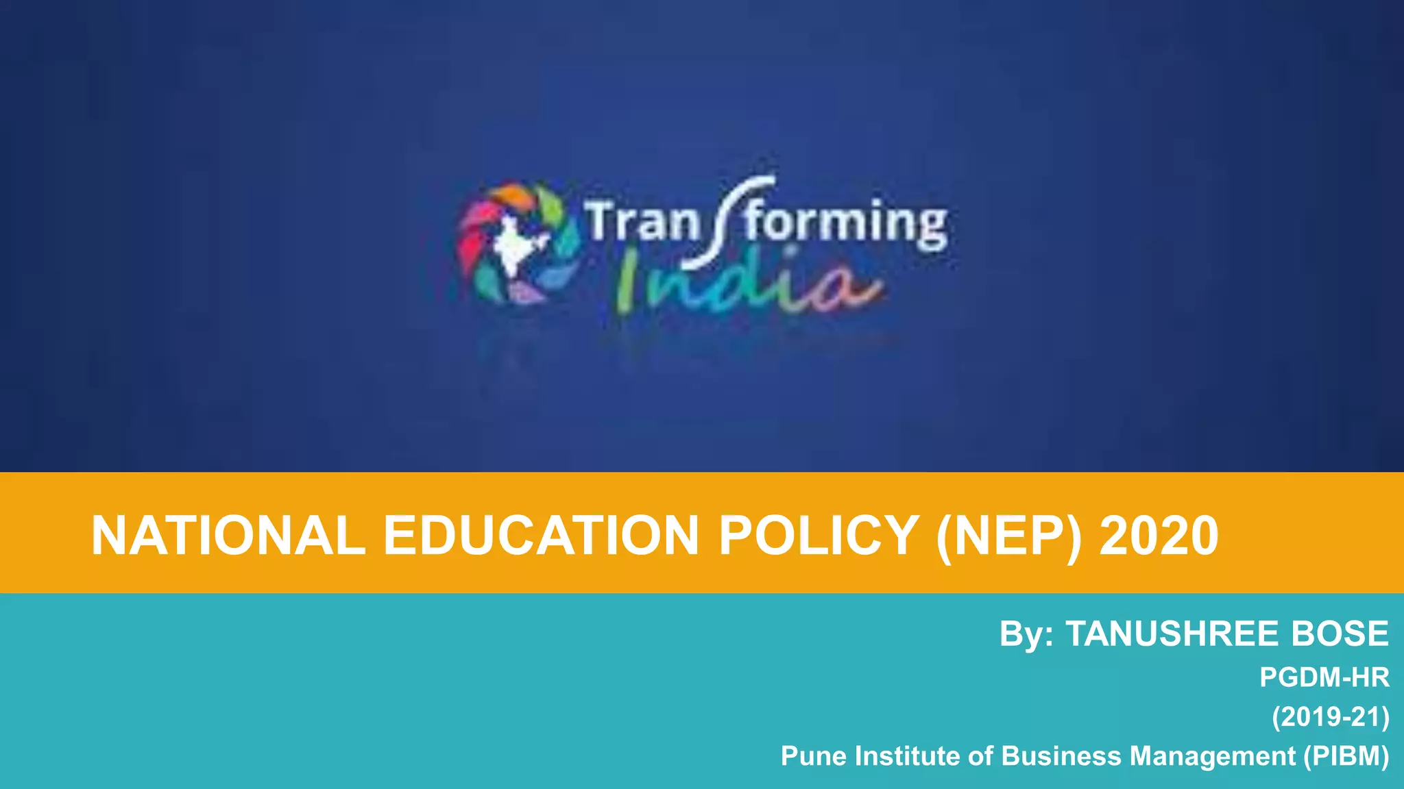 National Education Policy (NEP) 2020 | PPTX