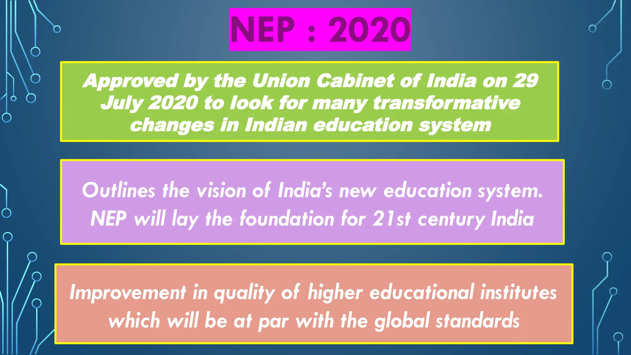 NEP 2020.pptx on Higher Education envision | PPTX