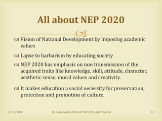 National Education Policy 2020 | PDF