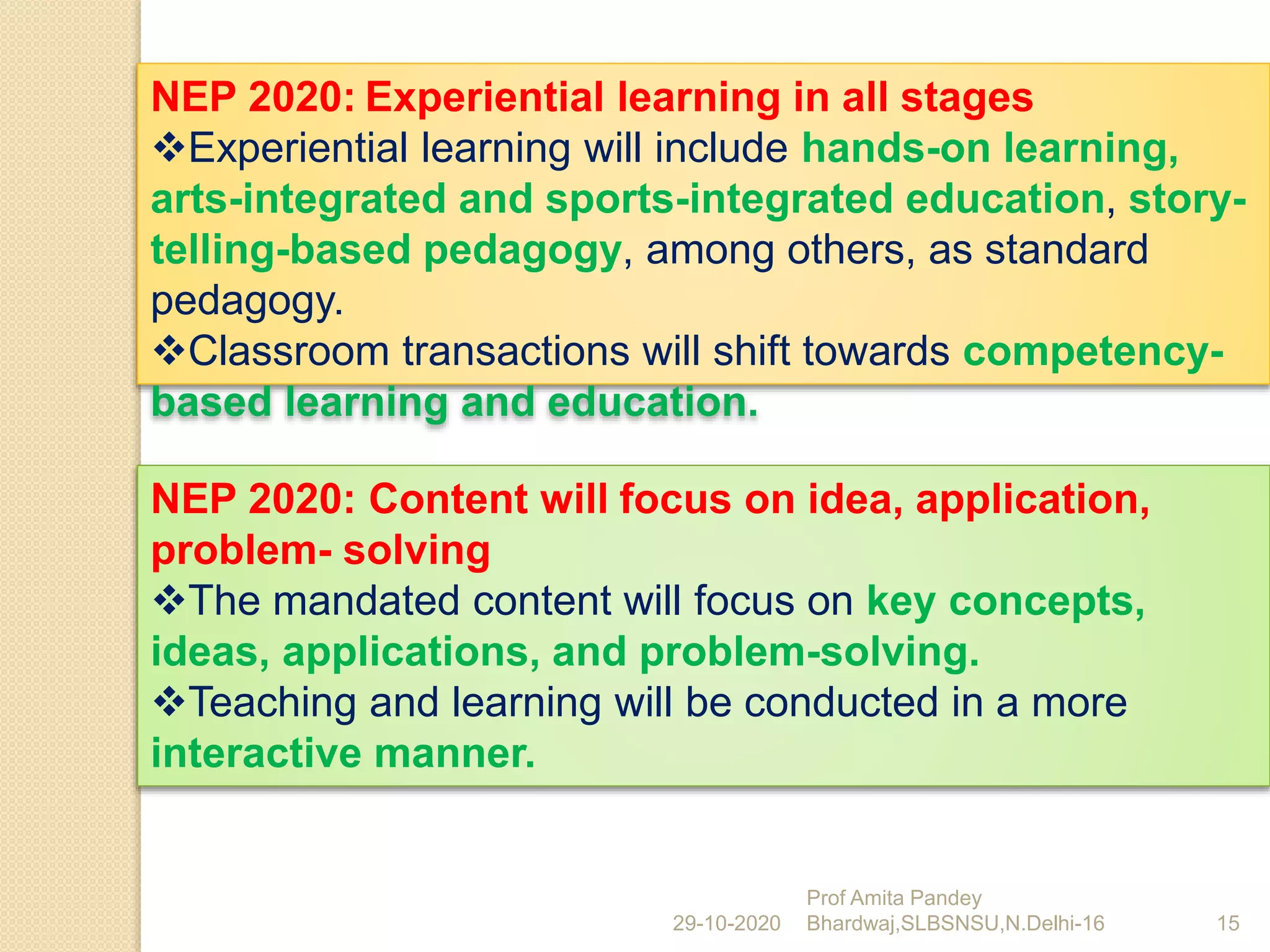 National Education Policy 2020: An Overview | PPTX