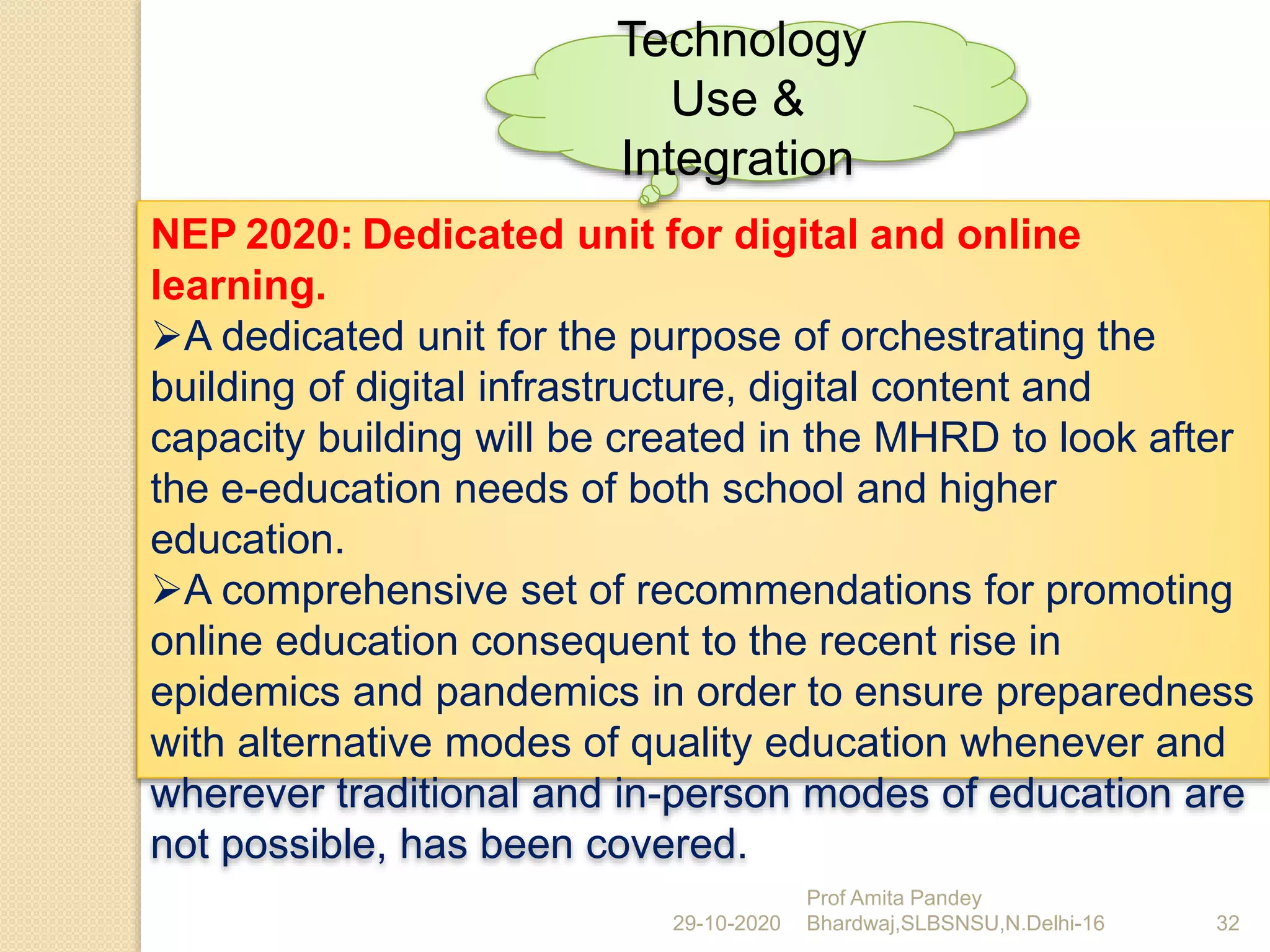National Education Policy 2020: An Overview | PPTX