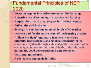 National Education Policy 2020: An Overview | PPTX