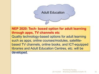 National Education Policy 2020: An Overview | PPTX