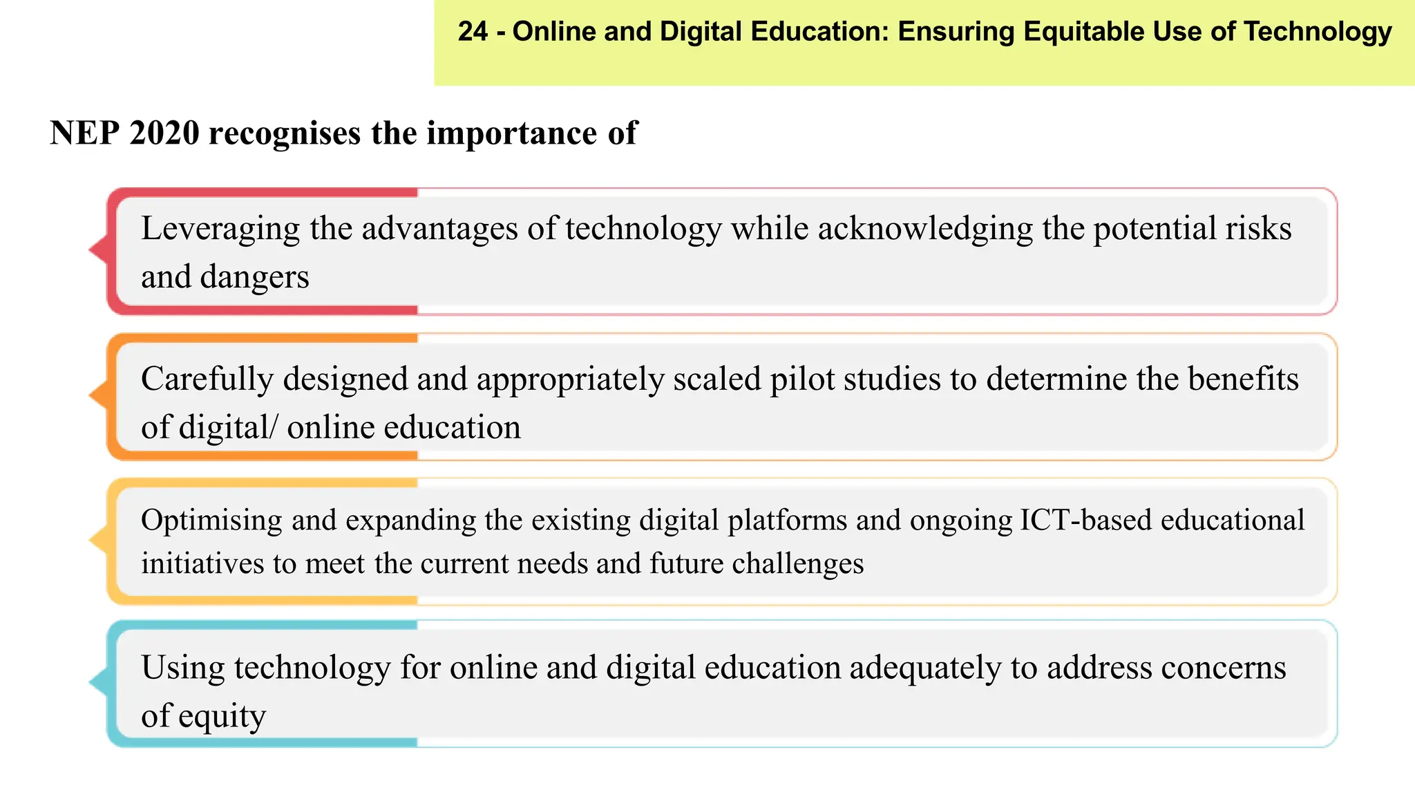 ICT and Educational Technology in National Educational Policy 2020 | PPTX