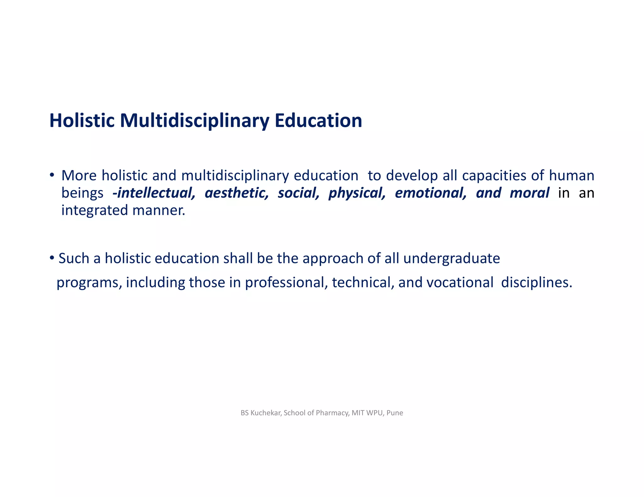 National Education Policy (NEP) 2020 Higher Education | PDF