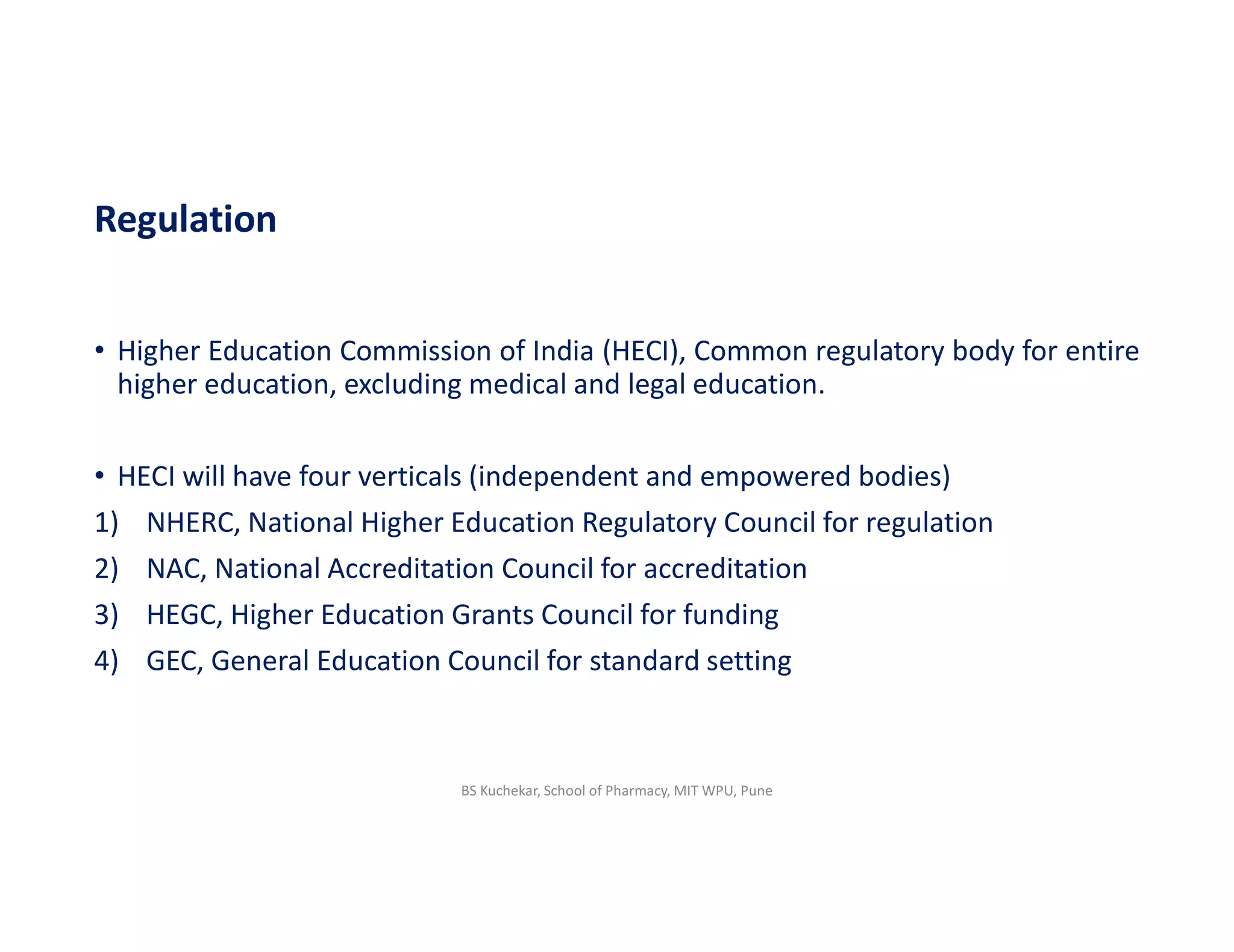 National Education Policy (NEP) 2020 Higher Education | PDF