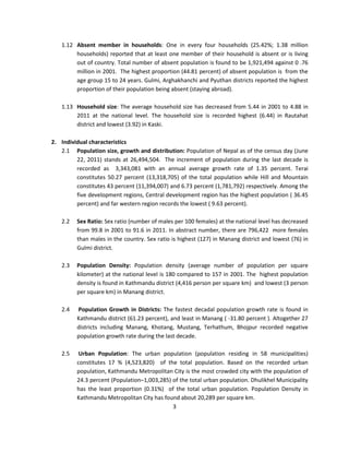 Nepal census-2011-vol1 | PDF