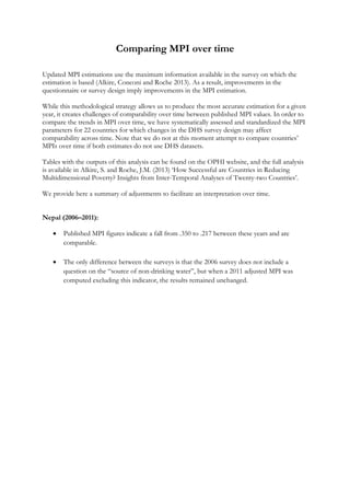 Nepal oxford poverty & human dev initiative-2013 | PDF