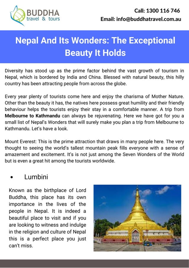 Nepal And Its Wonders The Exceptional Beauty It Holds.pdf
