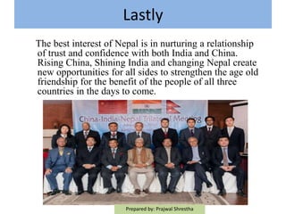 Nepal between india and china | PPTX