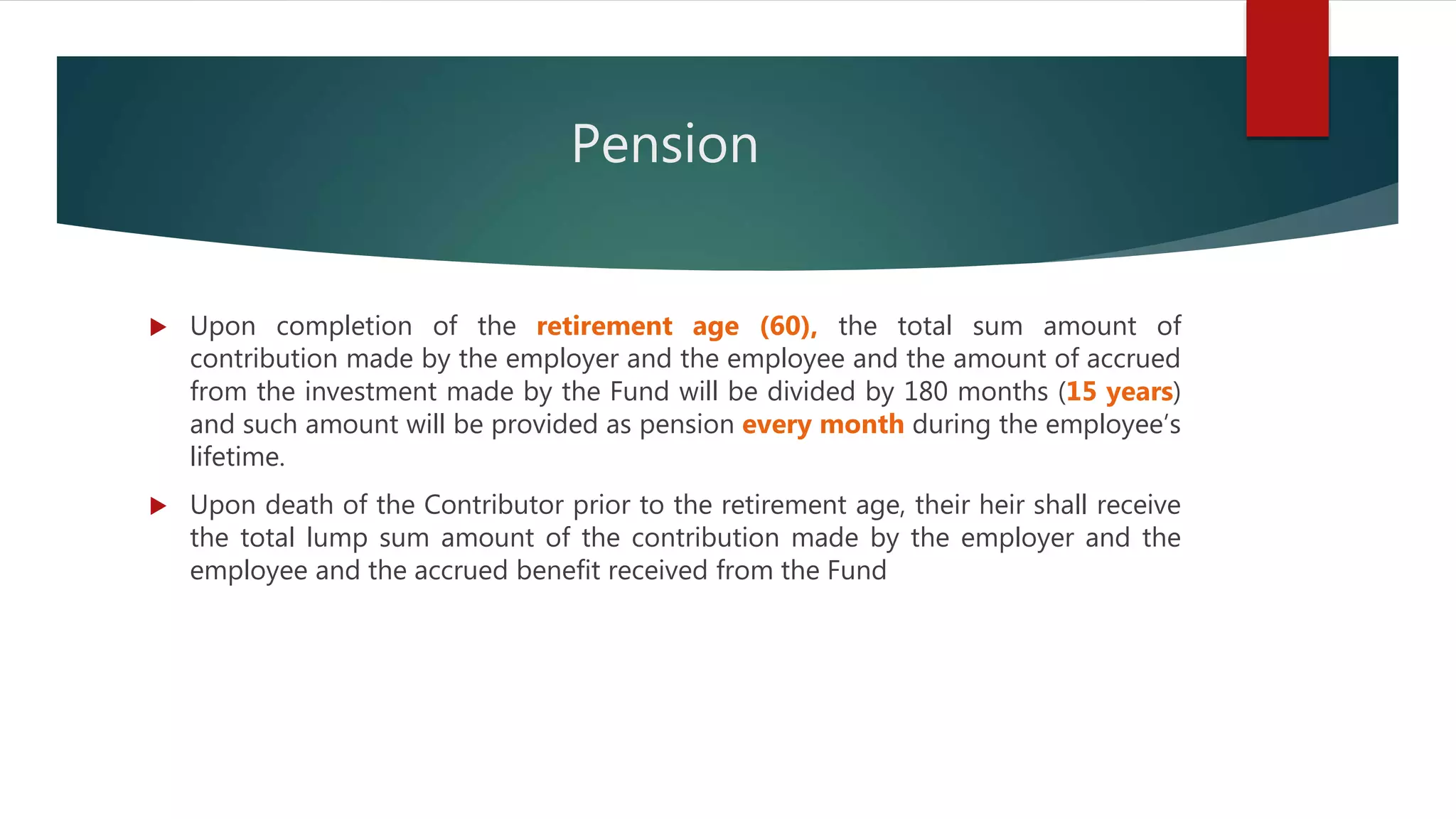Nepal contribution based social security fund ppt | PPTX