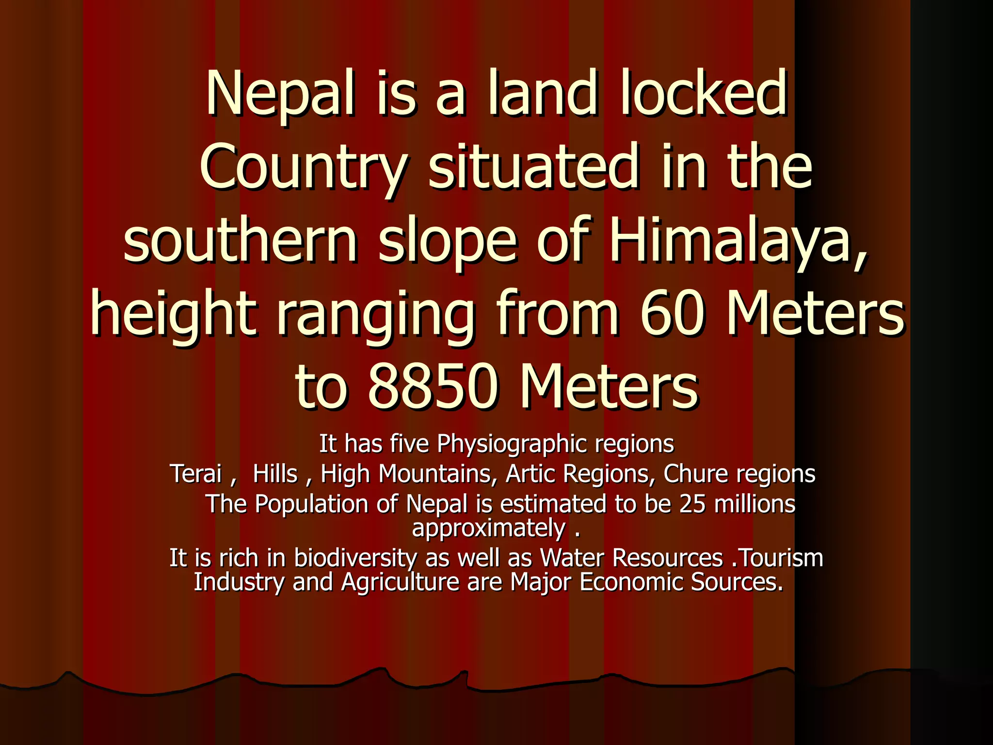 Nepal Country Presentation12 | PPT