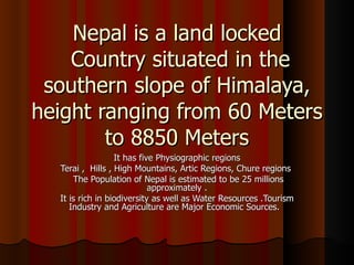 Nepal Country Presentation12 | PPT