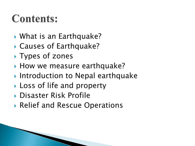 Case Study on Nepal earthquake | PPTX | Geology | Science