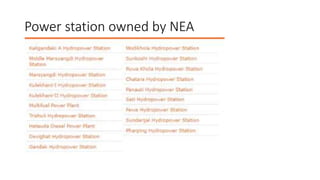 presentation on Nepal electricity authority (NEA) | PPTX