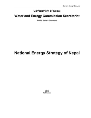 Nepal Energy strategy 2013 by wecs | PDF