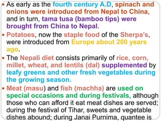 Nepalese cuisine | PPTX