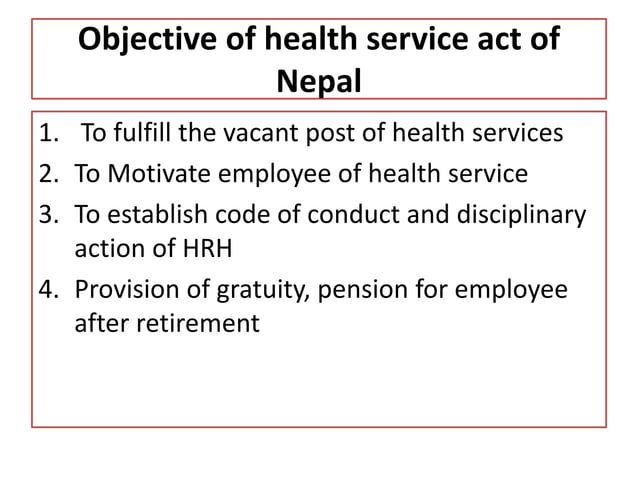 Nepal health service act 2053 | PPTX