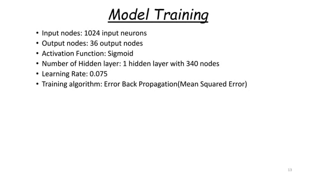 Nepali character classification | PPT