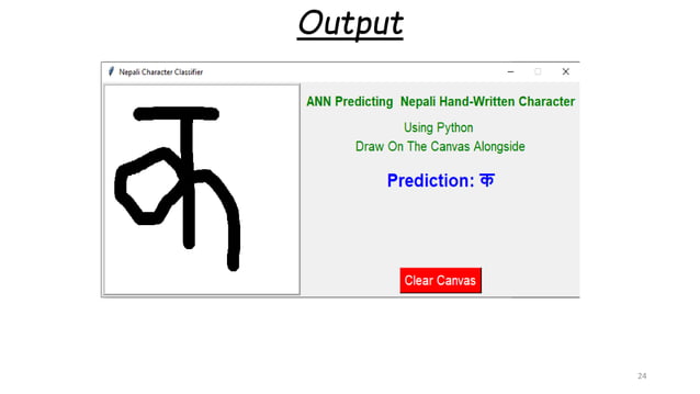 Nepali character classification | PPT