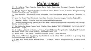 Nepali character classification | PPTX