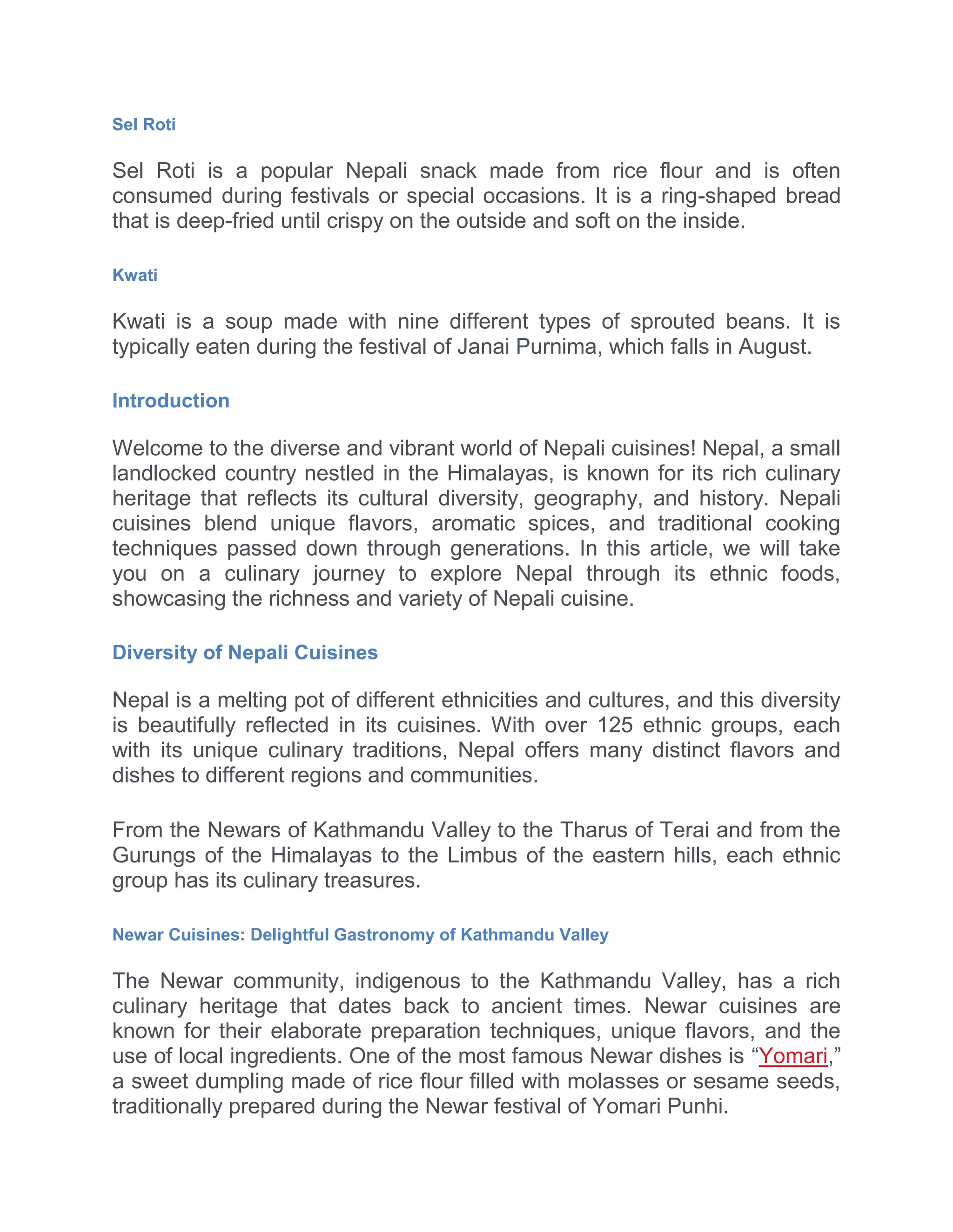 Nepali Cuisines Exploring Nepal Through Ethnic Foods.pdf