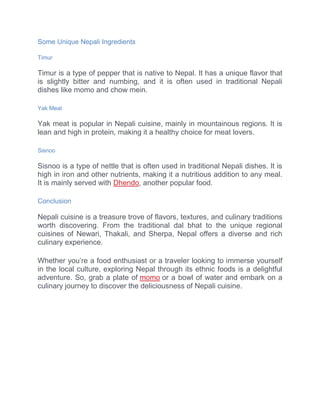 Nepali Cuisines Exploring Nepal Through Ethnic Foods.pdf