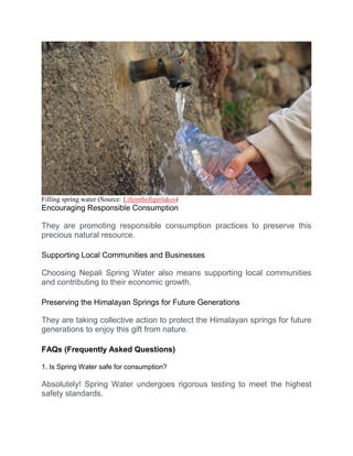Nepali Spring Water.pdf | Geography | Science