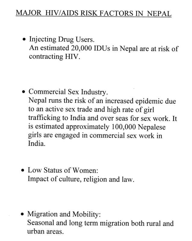 HIV/AIDS and Women in Nepal | PDF