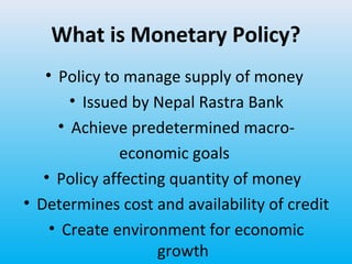 Nepal monetary policy 2011.12
