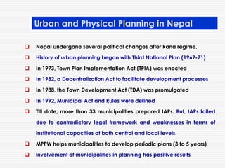 Nepal's Urban Planning and Dvelopment | PPSX