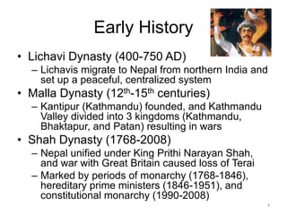 Nepal: A Brief History | PPTX