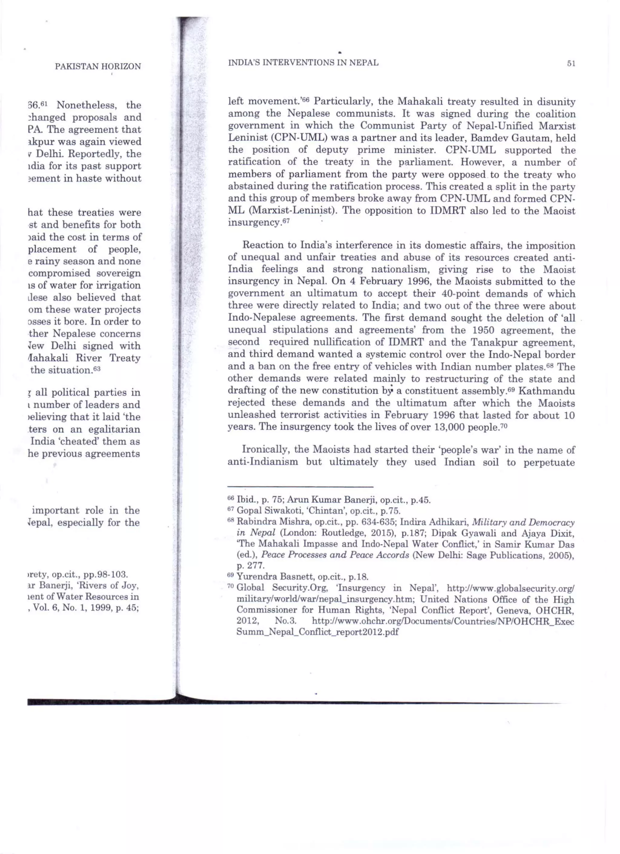 Nepal; victim of india's persistent interventions | PDF