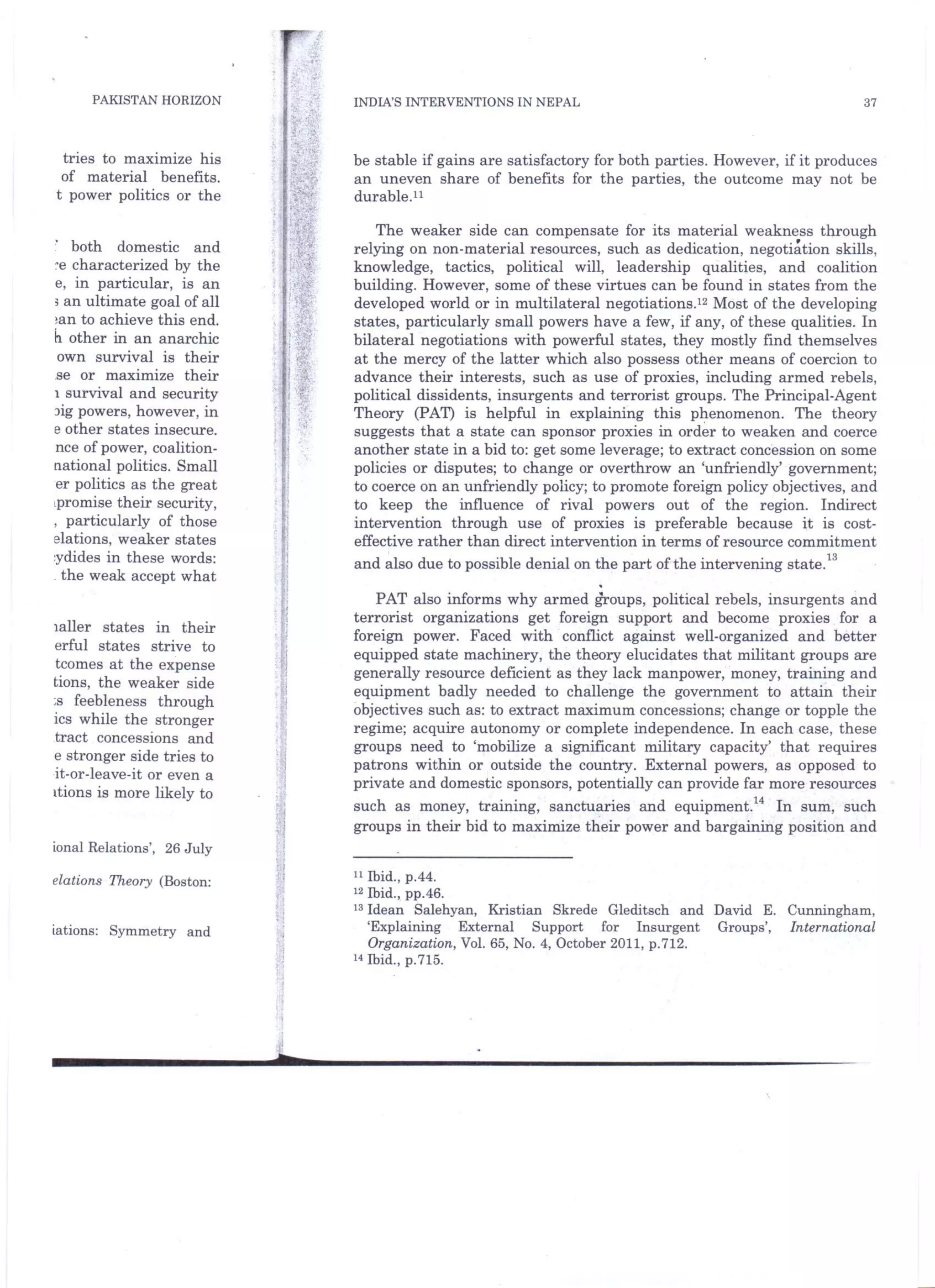 Nepal; victim of india's persistent interventions | PDF