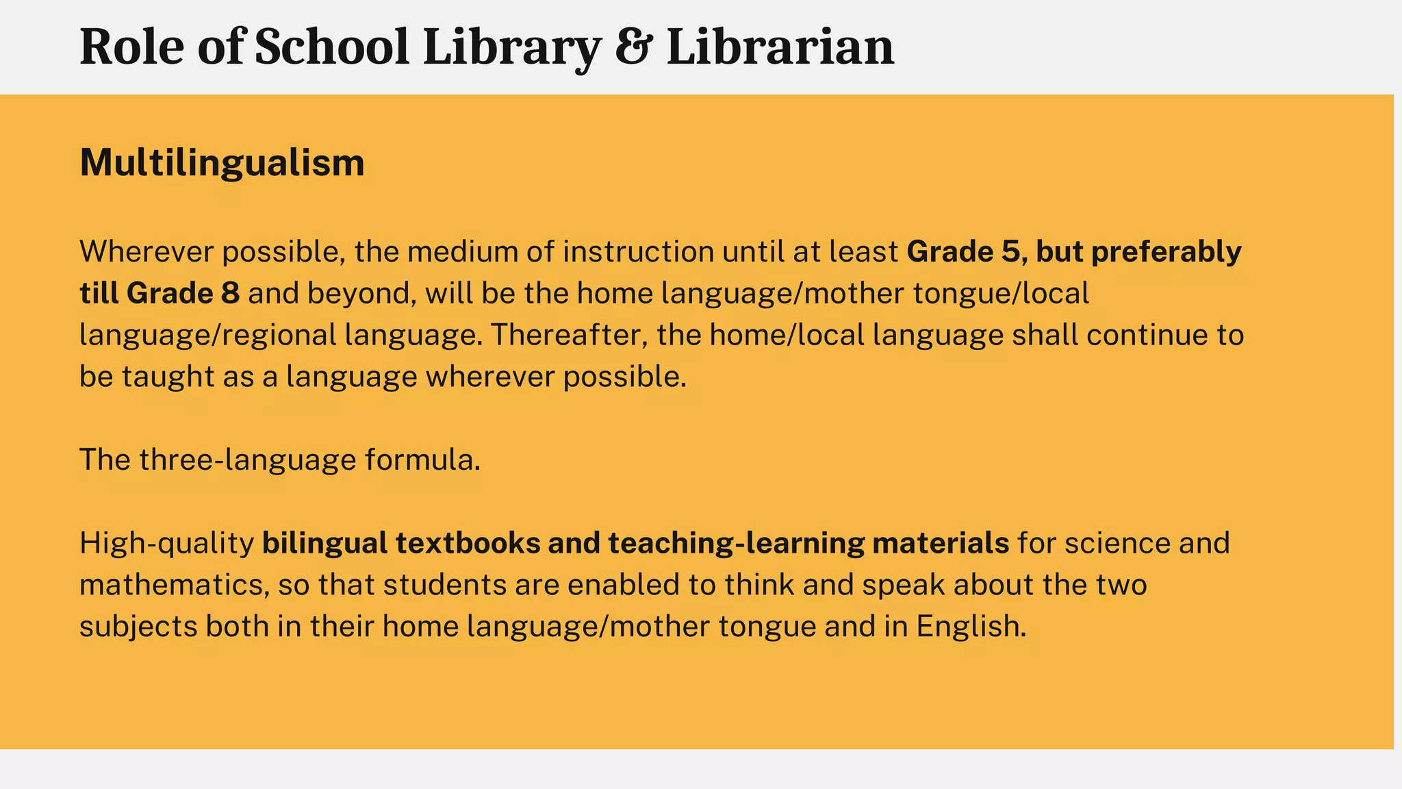 NEP and Role of School Library and Librarian | PDF
