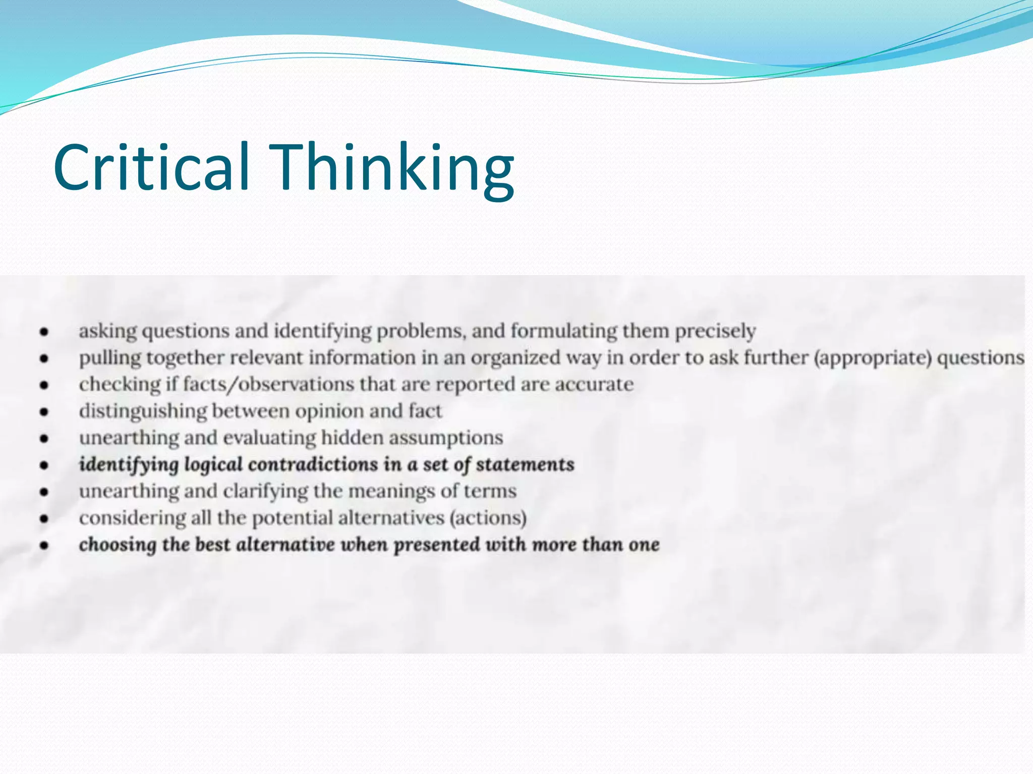 Critical thinking | PPT
