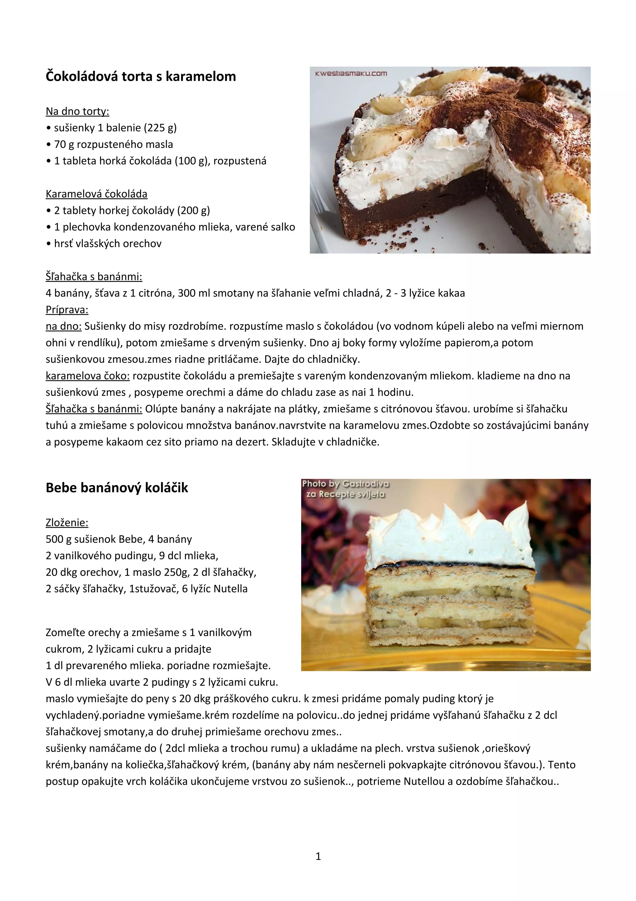 Nepečené koláče | DOC