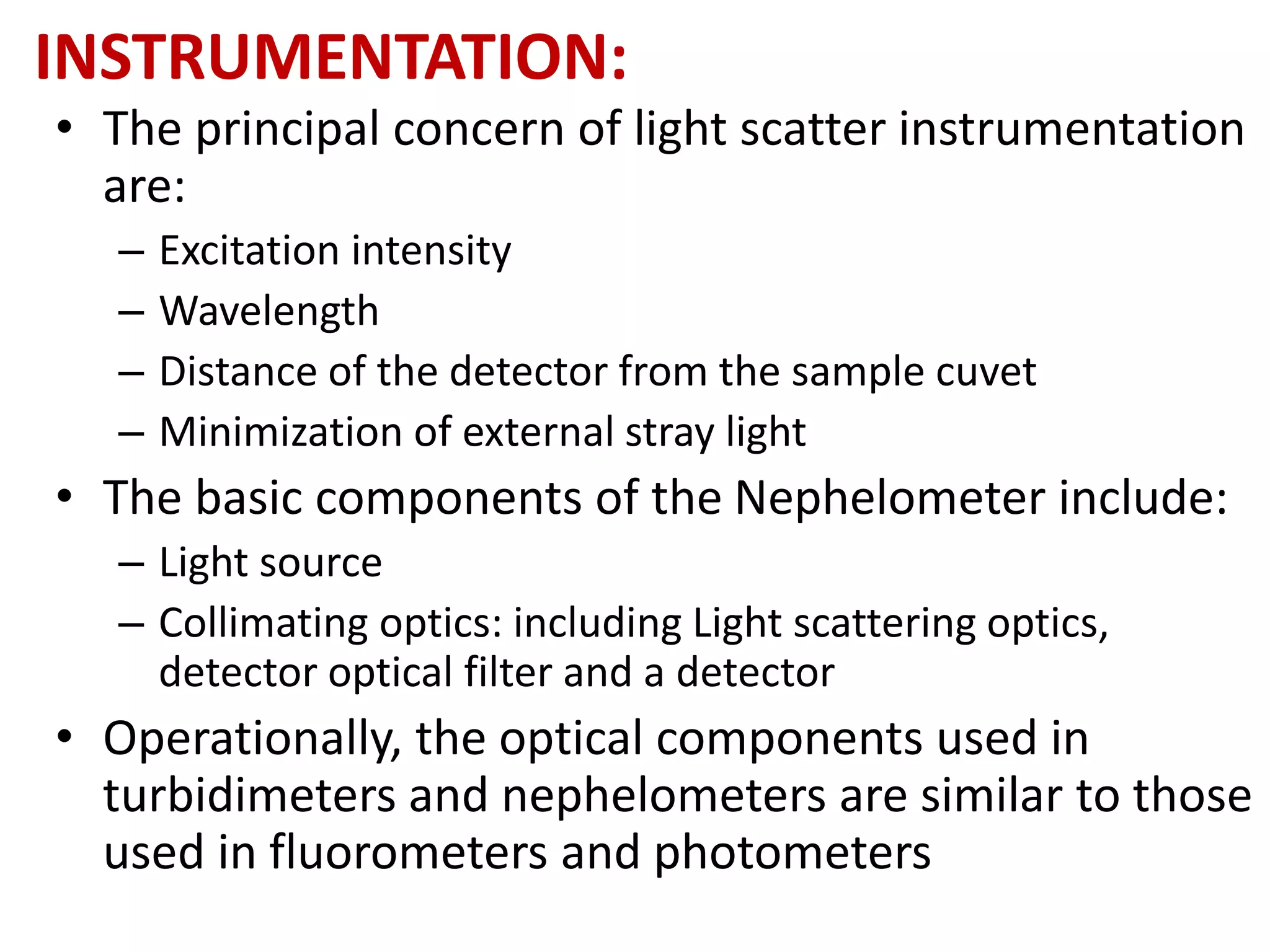 Nephlerometry and turbidimetry | PPTX