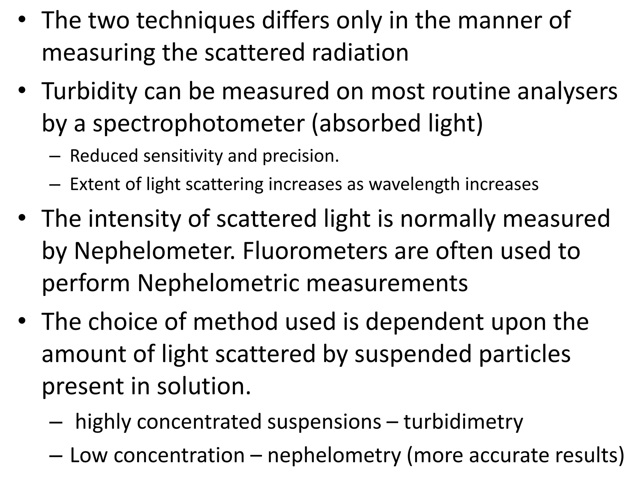 Nephlerometry and turbidimetry | PPTX