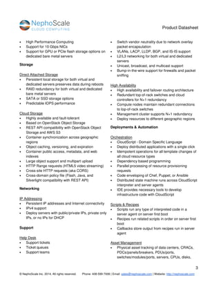NephOS Product Datasheet | PDF