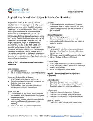 NephOS Product Datasheet | PDF