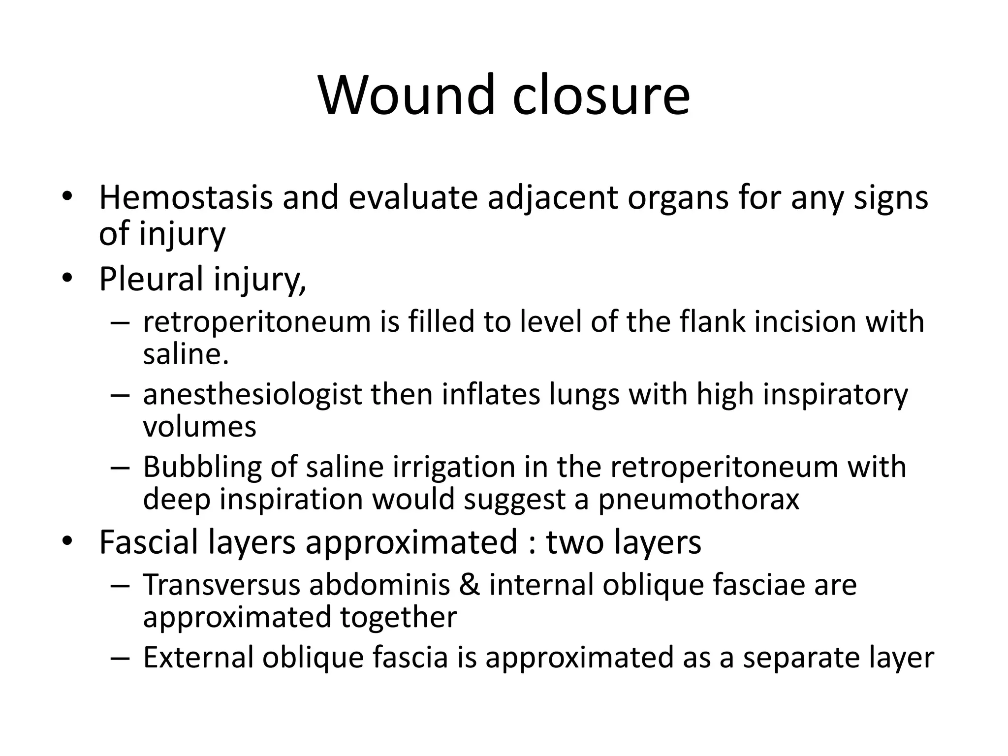 Nephrectomy : Operative Technique | PPTX