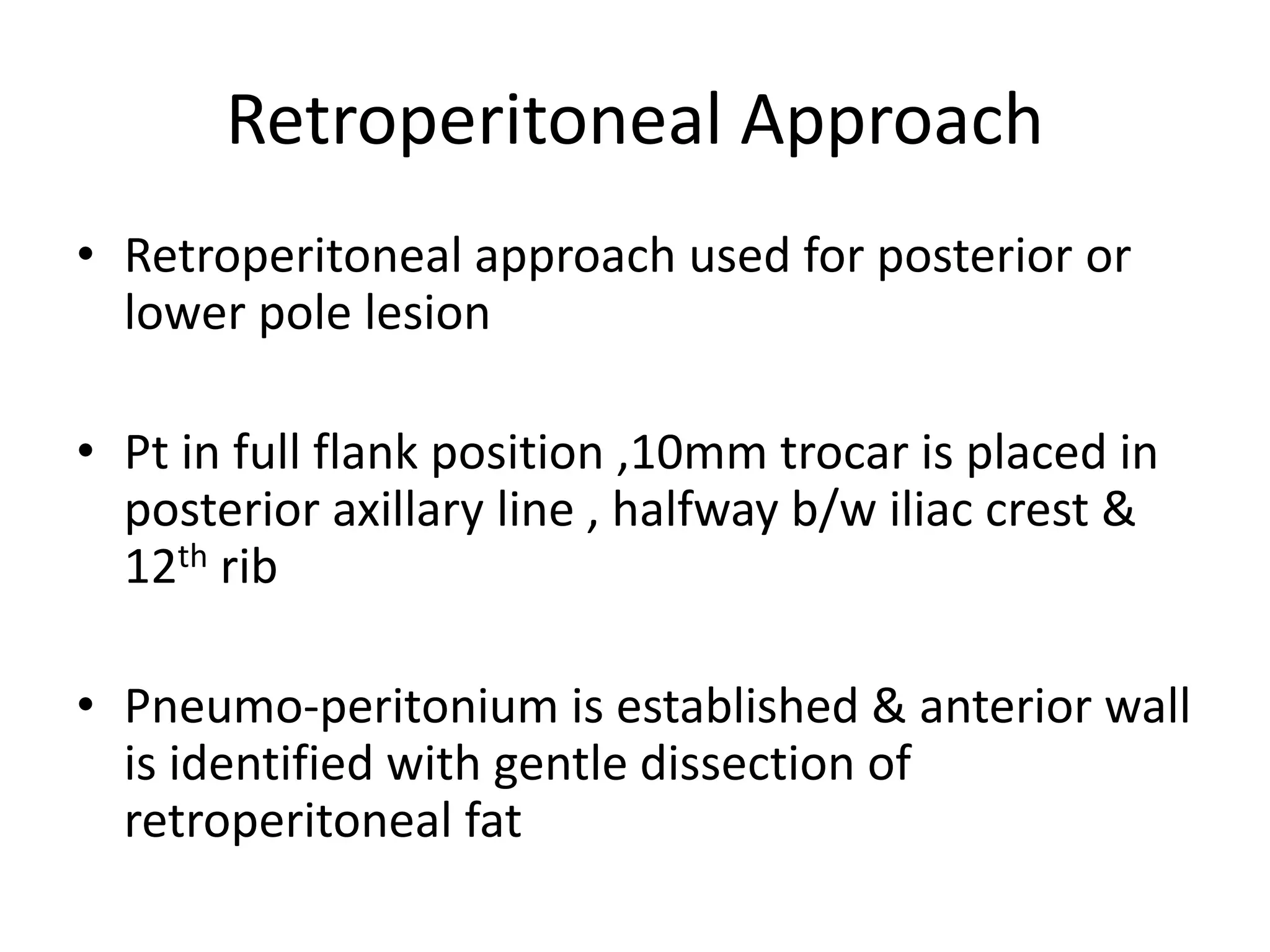 Nephrectomy : Operative Technique | PPTX
