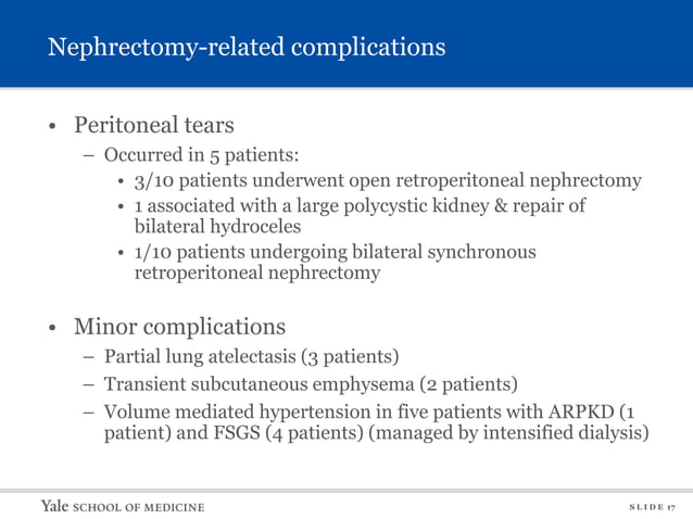 Journal Club. Native nephrectomy prior to pediatric kidney ...