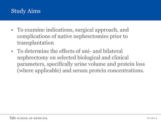 Journal Club. Native nephrectomy prior to pediatric kidney ...