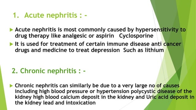 Nephritis slide share ,ppt.pptx definition , types , sign symptom, Pathophysiology | PPTX ...