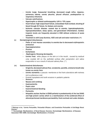 Uremia and Uremic Syndrome | DOCX